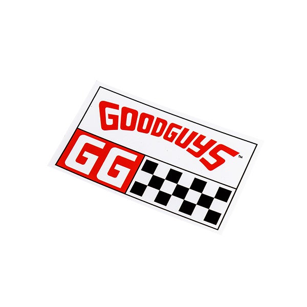 GG Race Checkers Sticker | Goodguys Merchandise, LLC