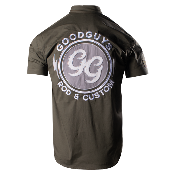 Men's SS GG Fighters Garage Buttondown | Goodguys Merchandise, LLC