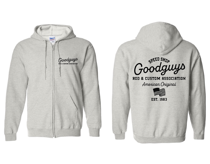 Men's Script Full Zip Hoodie | Goodguys Merchandise, LLC